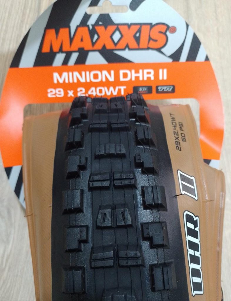 Llanta Maxxis Minion DHR II 29X2.40WT EXO/TR/SKINWALL 60TPI – Útil